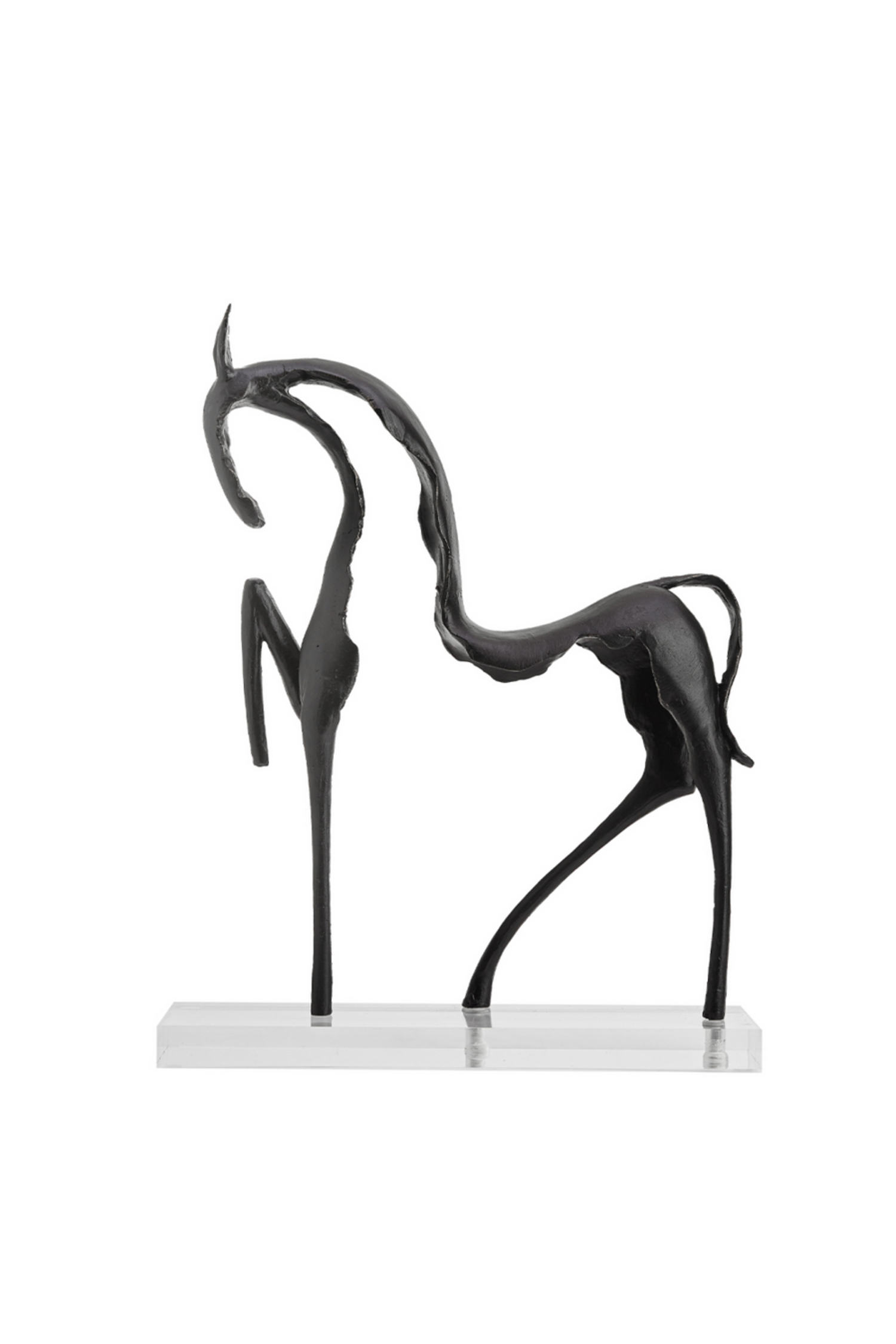 Black Horse Abstract Sculpture | Karen Richani